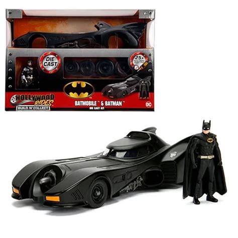 Jada Toys Batman 1989 Batmobile Metal Model Kit With Figures 1 24