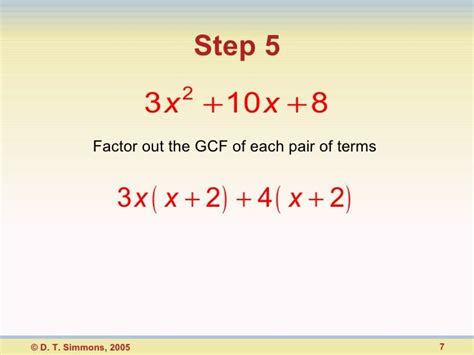 factoring trinomials