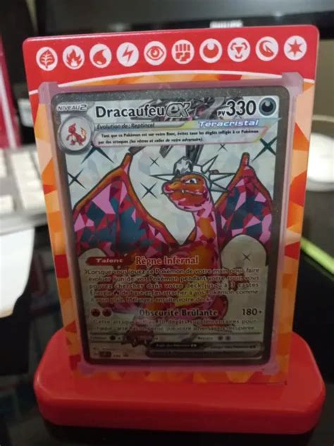 CARTE POKÉMON DRACAUFEU Ex Promo 056 Flammes Obsidiennes Ultra Rare VF