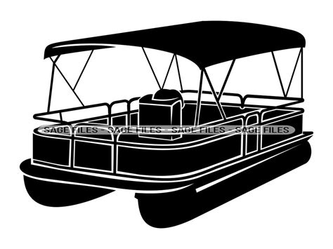 Pontoon Boat 5 SVG Pontoon Boat SVG Pontoon Boat Clipart Pontoon