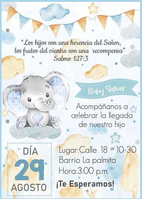 Curiosas invitaciones de niño para baby shower 2 formatos Artofit