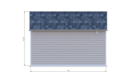 8x16 Gable Storage Shed Plan Shedplans Org