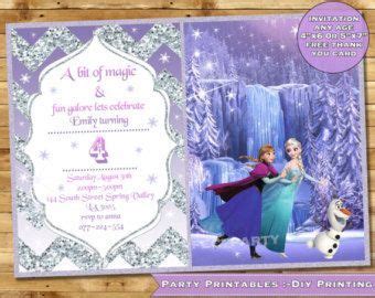 Frozen Birthday Invitation Frozen Birthday Party Frozen Invite Frozen