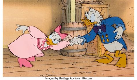 Mickeys Christmas Carol Ebenezer Scrooge And Isabel Production Cel Walt