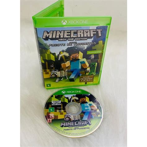 Xbox One Jogo Midia Fisica Minecraft Shopee Brasil