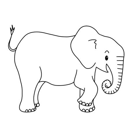Malvorlage Elefant