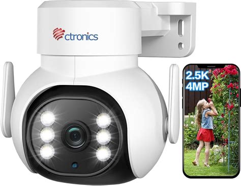 Ctronics 2 5K 4MP Caméra Surveillance WiFi Exterieure 2 4 5GHz WiFi IP