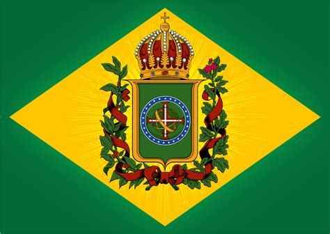 Poster Paisagem Brasão do Brasil Império em