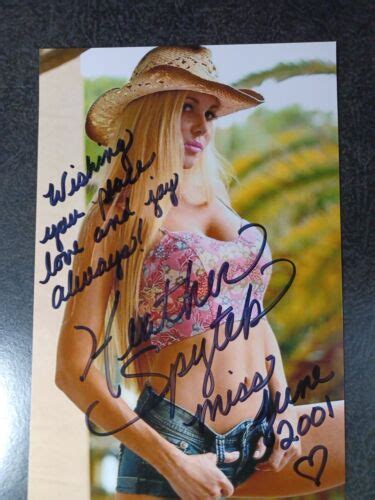 Heather Spytek Hand Signed Autograph X Photo Sexy Playboy Miss June