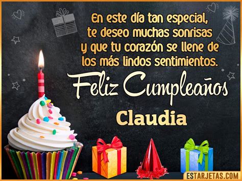 Feliz Cumpleaños Claudia Imágenes Tarjetas y Mensajes
