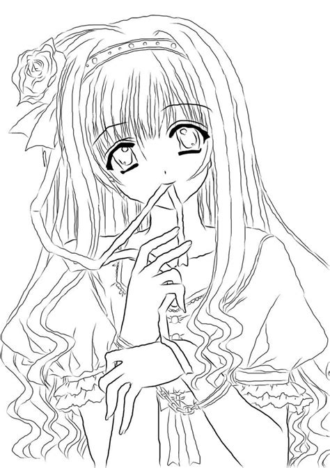 Coloriage Manga Fille Mignonne T L Charger Et Imprimer Gratuit