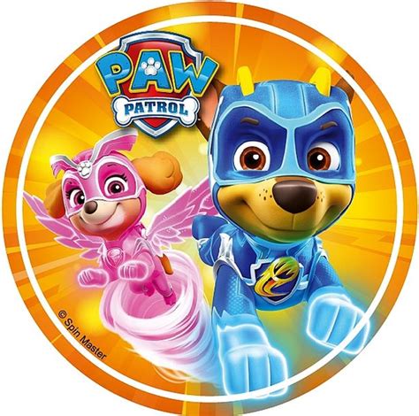OPŁATEK NA TORT PSI PATROL MIGHTY PUPS GRUBY 20CM ERLI pl