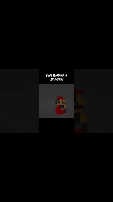 Easy Character Rigging In Blender Mario Blender Shorts Animation