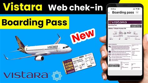 Vistara Web Check In Online Vistara Flight Boarding Pass Web
