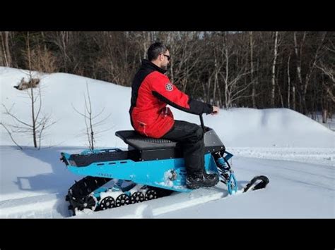 Motoneige électrique electric snowmobile YouTube