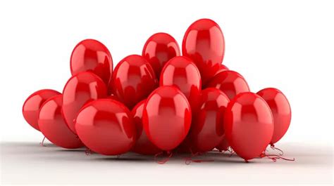 Fondo Una Imagen Que Muestra Muchos Globos Rojos Reunidos Fondo
