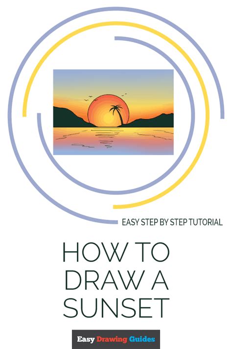 How To Draw A Sunset Step By Step