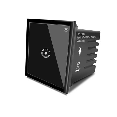 Smart Wifi Black Wall Touch Retrofit For Anchor Roma Modular Switch