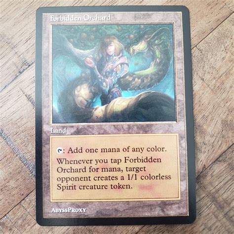 Forbidden Orchard B MTG Abyss Proxy Shop Enhance Your Commander