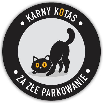Karny Kotas Za Z E Parkowanie Naklejki Szt Drukarnia Soda Druk