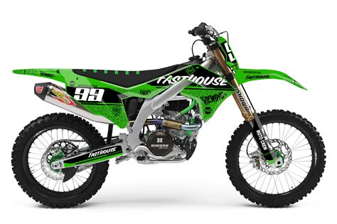 Kit déco Kawasaki KX KLX KXF FASTHOUSE 22 60 65 80 85 110 125 250 450