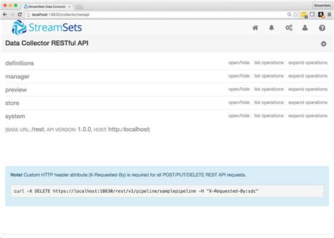 Retrieving Metrics Via The StreamSets Data Collector REST API