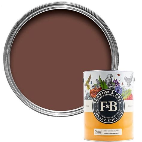 Farrow Ball Natural History Museum Modern Eggshell Paint Deep Reddish