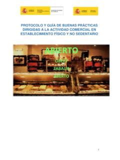 Protocolo y Guía de buenas prácticas para establecimientos