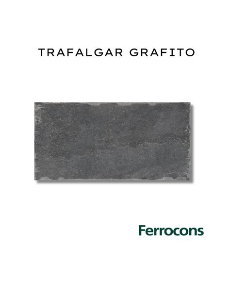 Porcelanato Trafalgar Grafito X Cerro Negro