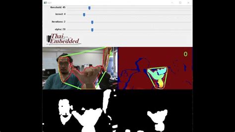 panitan pancharkan on linkedin hand detection opencv convex hull contour comparison realsense