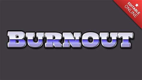 Burnout Text Effect Generator