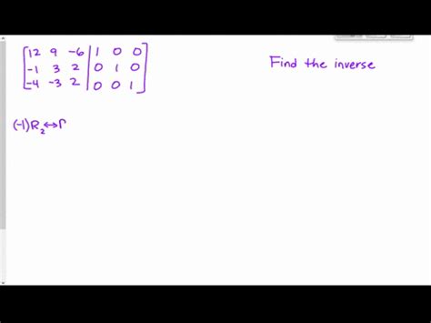 SOLVED For The Following Exercises Find The Inverse Of The Matrix