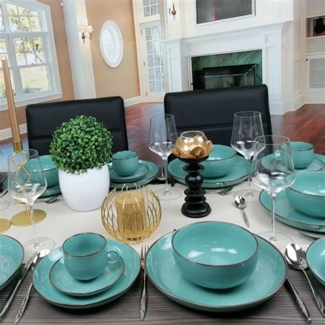 Bogucice Rustic Green Serwis Obiadowy Kawowy El Na Zielony Z