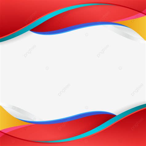 Red Wavy Shapes On Transparent Background Curved Free Vector