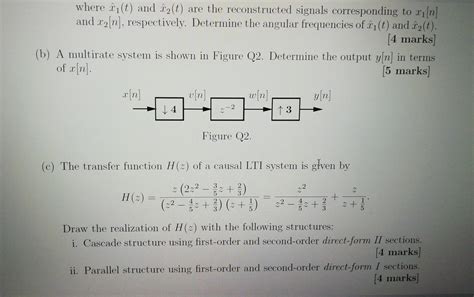 solved question 2 a two continuous time signals x 2