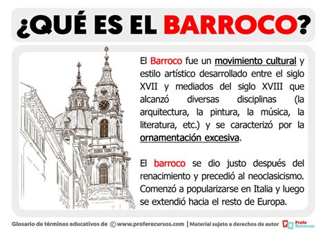 Qu Es El Barroco Definici N De Barroco