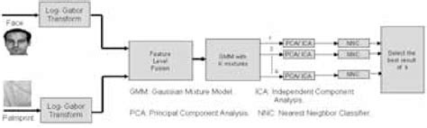 figure 1 from feature level fusion of face and palmprint using gaussian mixture model