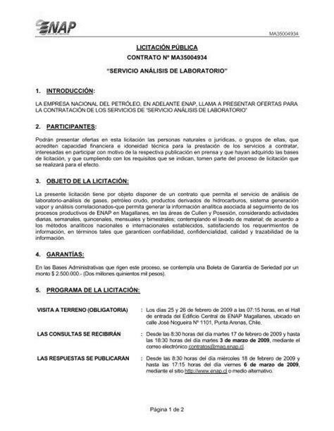 Ejemplos de licitación Ejemplos de