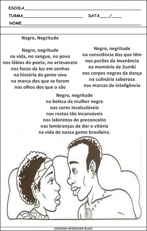 Atividades Dia da Consciência Negra para Imprimir SÓ ESCOLA