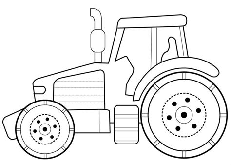 Tractor De Colorat Pentru Copii Desene Cu Tractoare De Colorat