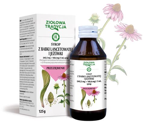 Syrop z babki lancetowatej i jeżówki Ziołowa Tradycja