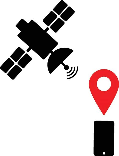 Satellite GPS Navigation And Mobile Phone Pictogram Technology