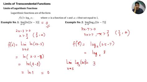 10 limits of transcendental functions youtube