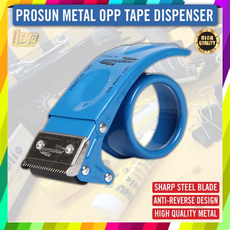 PROSUN Metal Opp Tape Dispenser 48mm Heavy Duty Metal Opp Tape Cutter