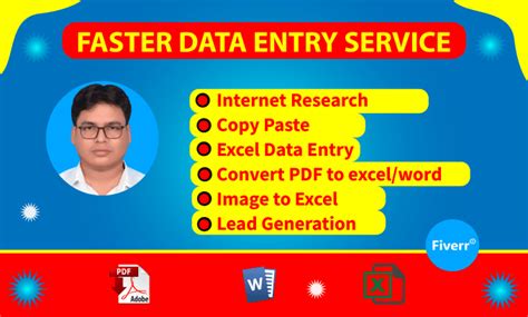 do faster data entry web scraping convert pdf to excel and web research by ram21923 fiverr