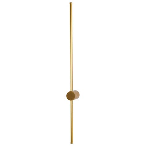 Nowoczesna złota lampa ścienna kinkiet LIZBONA LED 90cm Wobako