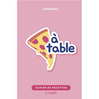 Cahier de recettes à remplir 50 fiches vierges Cahier de texte
