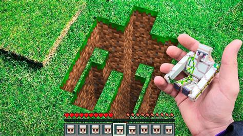 Realistic Minecraft In Real Life Pov I Found Golem Hole Minecraft En La