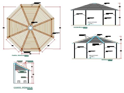 Detalle De Glorieta En AutoCAD Descargar CAD 717 25 KB Bibliocad