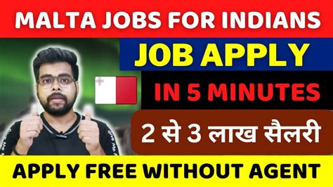 Malta Jobs For Indians Malta Free Work Permit Visa Best Website For